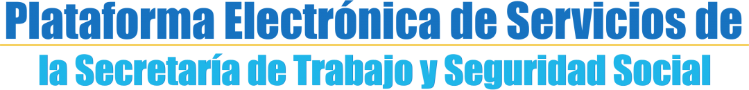 Plataforma STSS - Secretaría de Trabajo y Seguridad Social