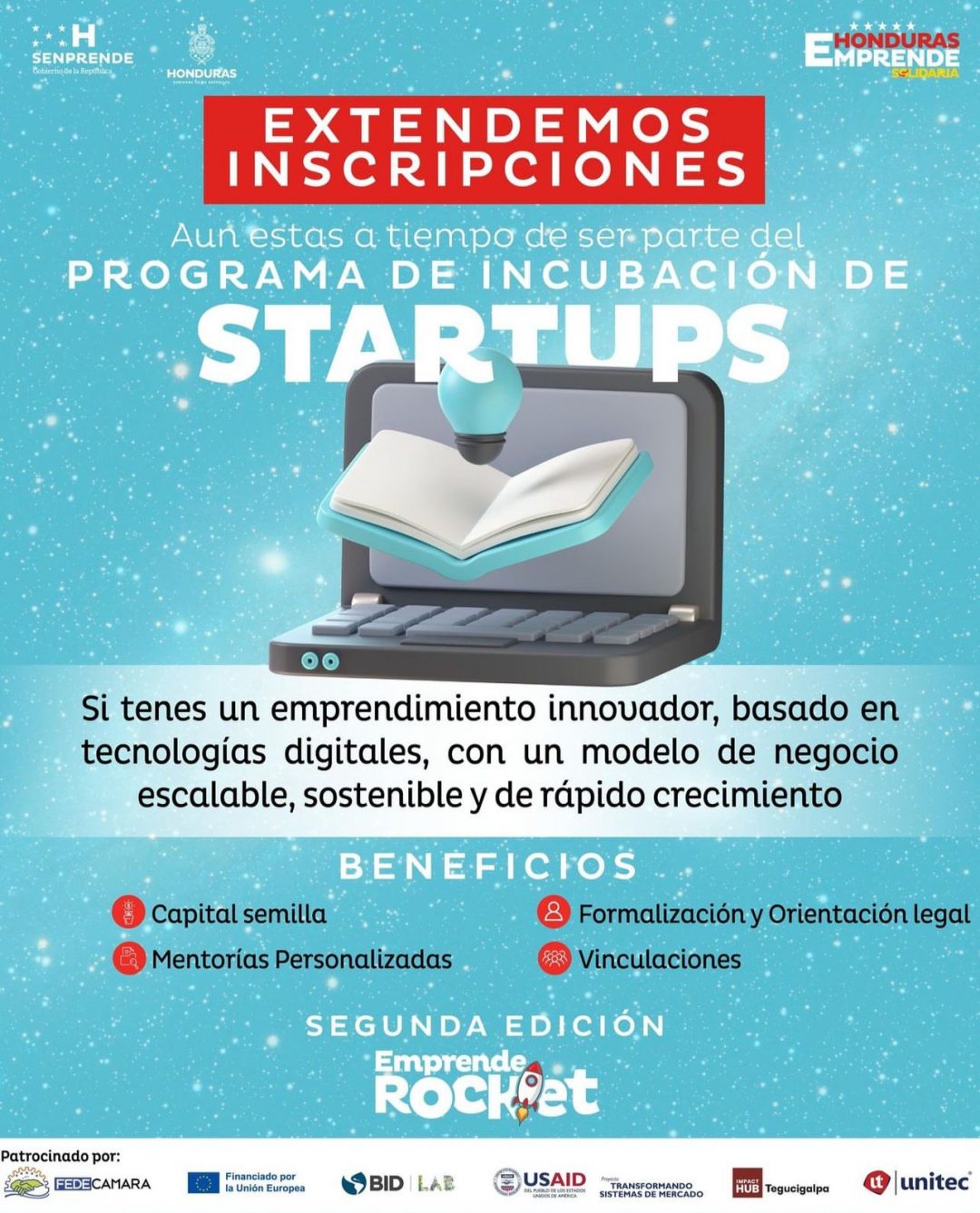 Extienden el Plazo para la Convocatoria «Emprende Rocket» - Secretaría ...